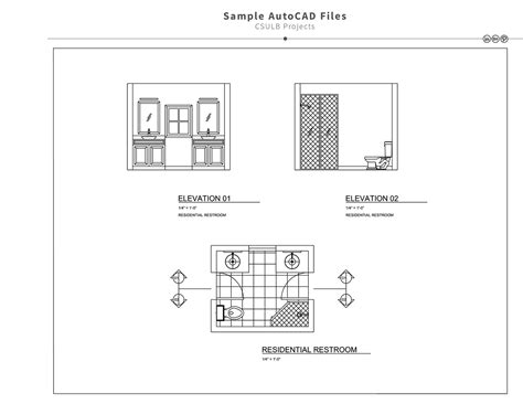 Sample Autocad Drawings On Behance
