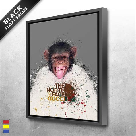 Chimp Faces Luxury Lifestyle Art A Fusion Of Color And Elegance Canvas
