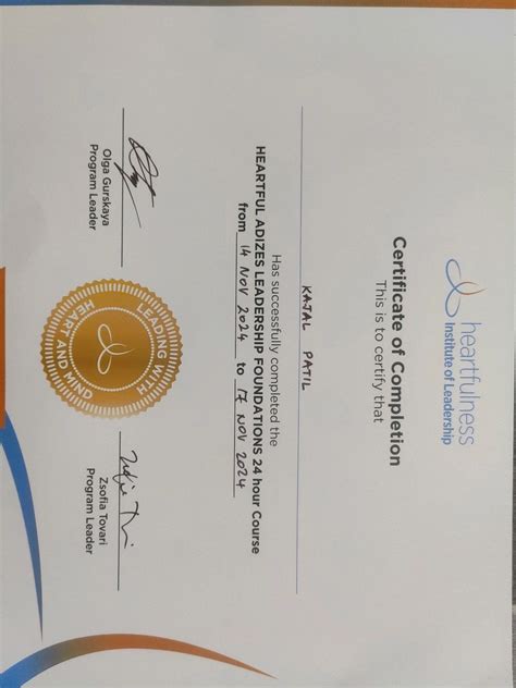 Kajal Patil On Linkedin Leadership Heartfulness Adizesleadership