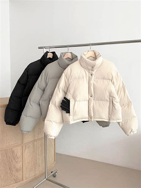 프리 웰론 오버핏 숏 패딩 점퍼