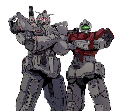 Gm Command And Gundam Ex Gundam And More Drawn By San Ban Senji Cha Gubigubi Danbooru