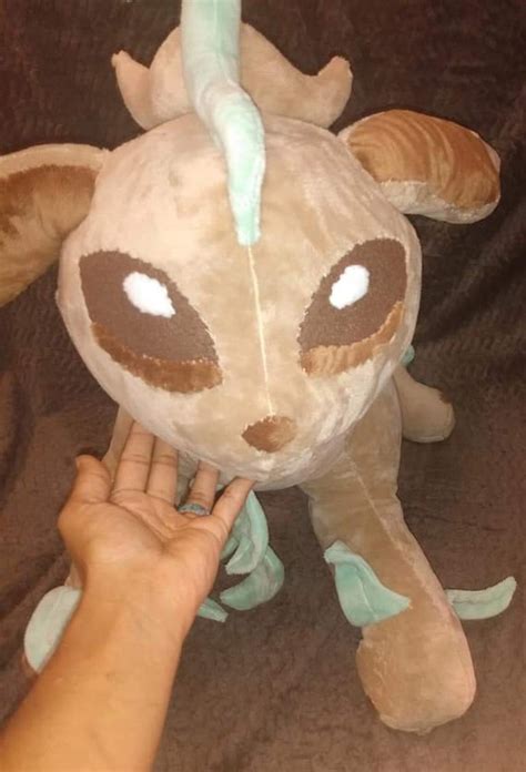 Leafeon Plush Lifesize Etsy