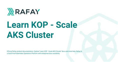 Learn Kop Scale Aks Cluster Rafay Product Documentation