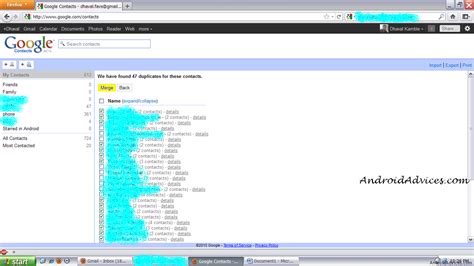 How To Remove Duplicate Contacts From Android Mobile Android Advices