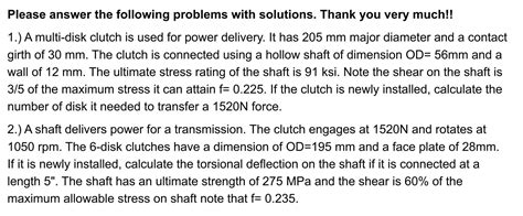 Solved Please Answer The Following Problems With Solutions