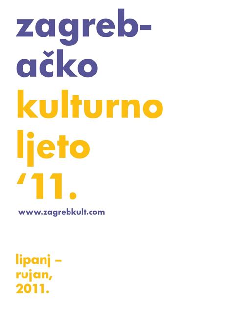 Ljeto U Zagrebu By Domena Issuu