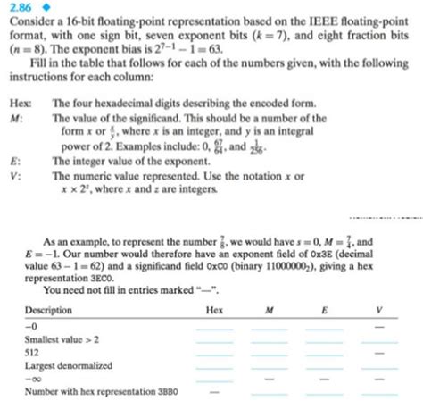 solved consider a 16 bit floating point representation based on the