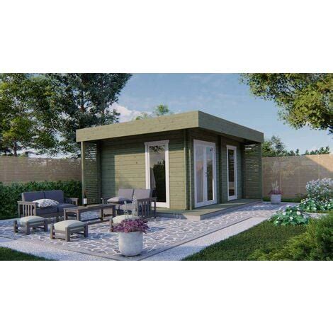 FinnTherm Saunahaus Petri Gartensauna Sauna mit 70 mm Wandstärke