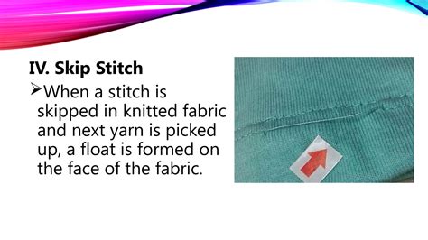 The Classification Of Common Defect In The Fabricpptx