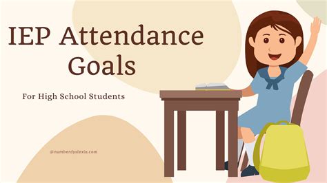 Iep Attendance Goals For High School Students Number Dyslexia