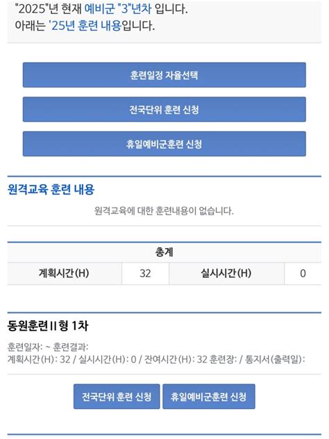 예비군 훈련 동원 동미참 지식in