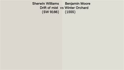 Sherwin Williams Drift Of Mist Sw 9166 Vs Benjamin Moore Winter
