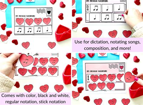 Valentines Day Rhythm Composition Activity Teaching Resources