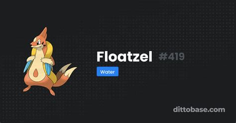 Floatzel Dittobase Pokédex Dittobase