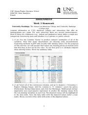 Week 3 Homework Answers Docx UNC Kenan Flagler Business School MBA706