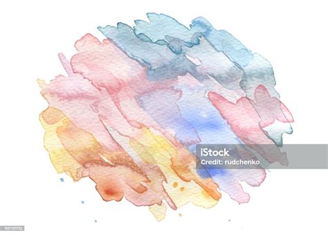 추상 아크릴 수채화 브러시 스트로크 그려진된 배경 텍스처 종이입니다 격리 0명에 대한 스톡 사진 및 기타 이미지 0명 구름