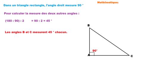 Comment Calculer Un Angle Dans Un Triangle Rectangle