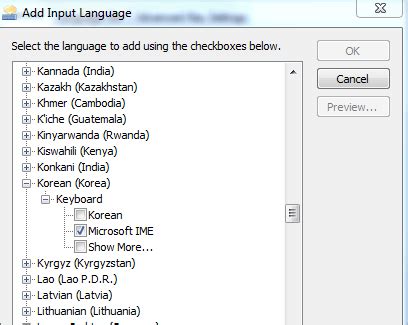 How To Install And Use A Korean Keyboard In A Windows 7 Computer Hangul IME