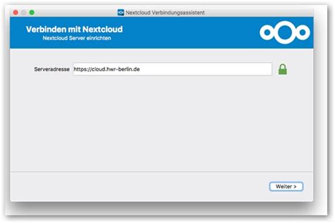 Anleitung NextCloud Client MAC OS X Informationstechnologie