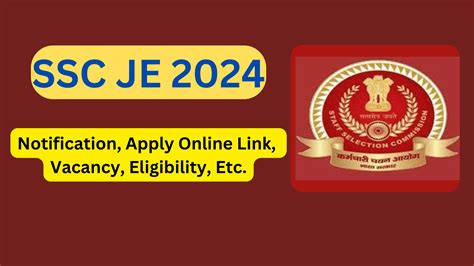 Ssc Je 2024 Notification Vacancy Exam Analysis