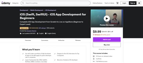 10 of the top ios app development courses [paid and free]