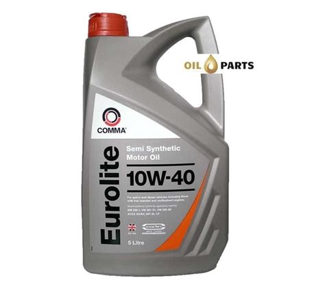 Olej Silnikowy Comma Eurolite 10W40 5l - Oleje auta osobowe - Oleje ...