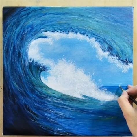 How To Paint Waves With Acrylic Too Big Webzine Photography