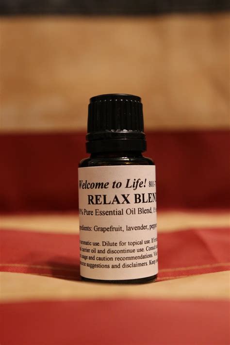 Relax Essential Oil Blend 100 Pure Essential Oils 15 Ml Bottle Welcome To Life Essential Oils