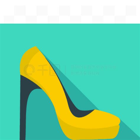 插图免抠元素女鞋图标。任何网页设计的女鞋矢量图标的平面插图。女鞋图标矢量平面模板免费下载eps格式500像素编号41508985 千图网