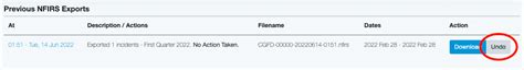 Exporting Incidents To Nfirs Responserack Help