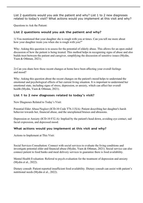 Nurs 5120 Module 2 Elderly Discussion Case Scenario And Rubic University Of Texas Nurs 5120