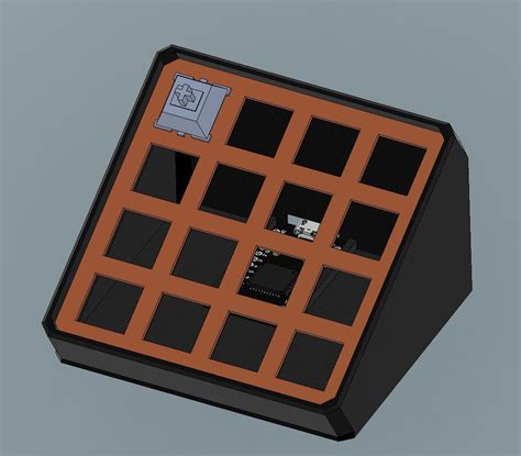 16 Button Macro Keyboard By Ranppa Download Free Stl Model