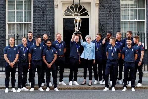 England Cricket Heroes Visit Downing Street As Theresa May Holds World
