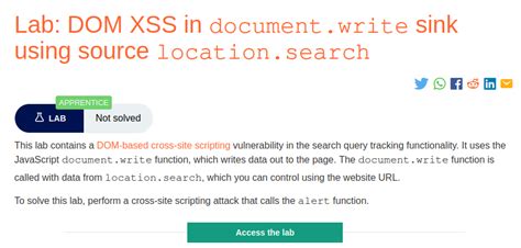 Dom Xss In Documentwrite Sink Using Source Arch Portswigger Write Up Deep Hacking