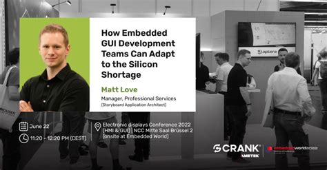Crank Ametek On Linkedin Embeddedgui Ew22 Embeddedworld Gui