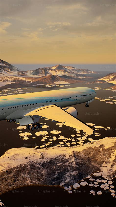 하늘을 나는 파란색과 흰색 비행기 사진 Unsplash의 풀 Hd 월페이퍼 이미지