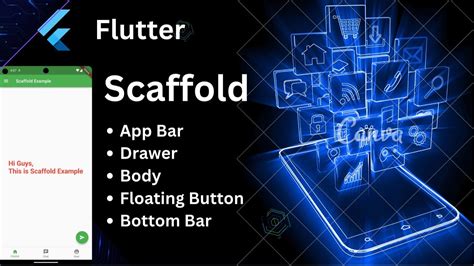 Scaffold In Flutter AppBar Drawer FloatingButton BottomNavigationBar Flutter Dart