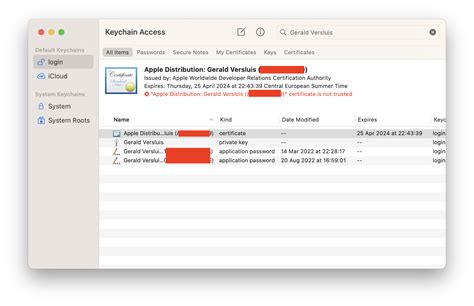 Publish IOS Ipa Error Unable To Build Chain To Self Signed Root For