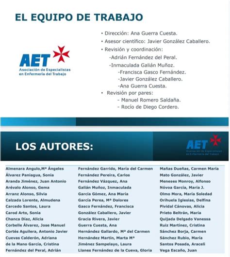Manual De Enfermería Del Trabajo Aet Asociación De Enfermería Del