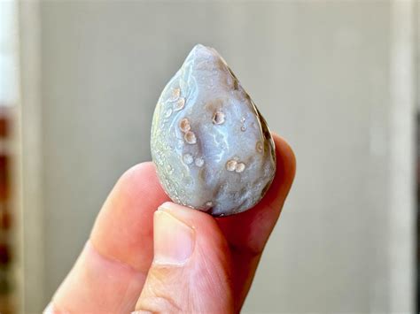 Enhydro Agate 22g Rare Find Ocean Agate With Ancient Moving Water Earth And Water Elements