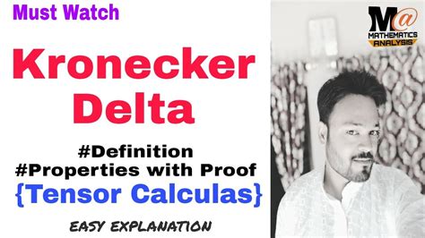 Kronecker Delta In Hindi 🔥 Tensor Calculas Youtube