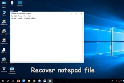 Maneras De Recuperar Un Archivo Del Bloc De Notas En Win R Pidamente