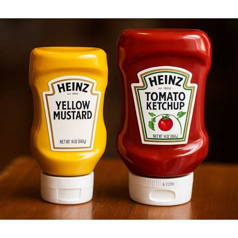 豐璽食品heinz 亨氏 番茄醬倒瓶 325g 亨氏 有機黃芥末倒瓶226g 現貨蝦皮代開發票 蝦皮購物