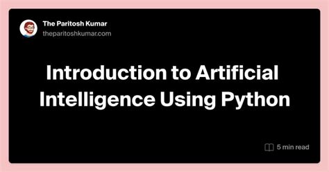 Software Programming And Coding Education (SPACE) on LinkedIn: Introduction to Artificial ...