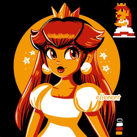 Nes Princess Peach By Ellenent On Deviantart