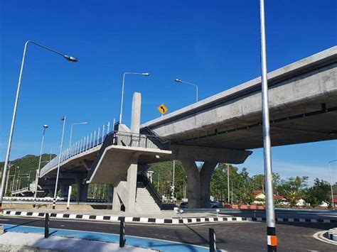 Photo Gallery เปิดใช้แล้ว สะพานข้ามจุดตัดทางรถไฟ บ้านท่าสำเภาใต้ จ พัทลุง