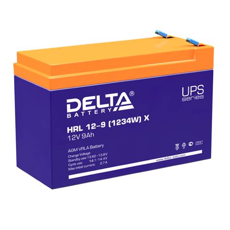 Delta HRL 12-9 (1234W) X – аккумулятор 12В, 9Ач. Купить по выгодной цене!