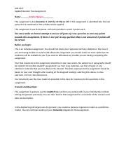 Applied Decision Tree Assignment Docx MIS 5557 Applied Decision Tree
