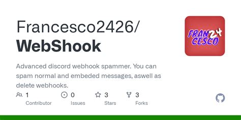 Github Francesco2426webshook Advanced Discord Webhook Spammer You