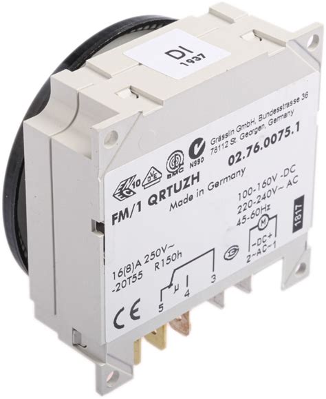 027600751 Grasslin Grasslin Analogue Timer Switch 230 V Ac 72h